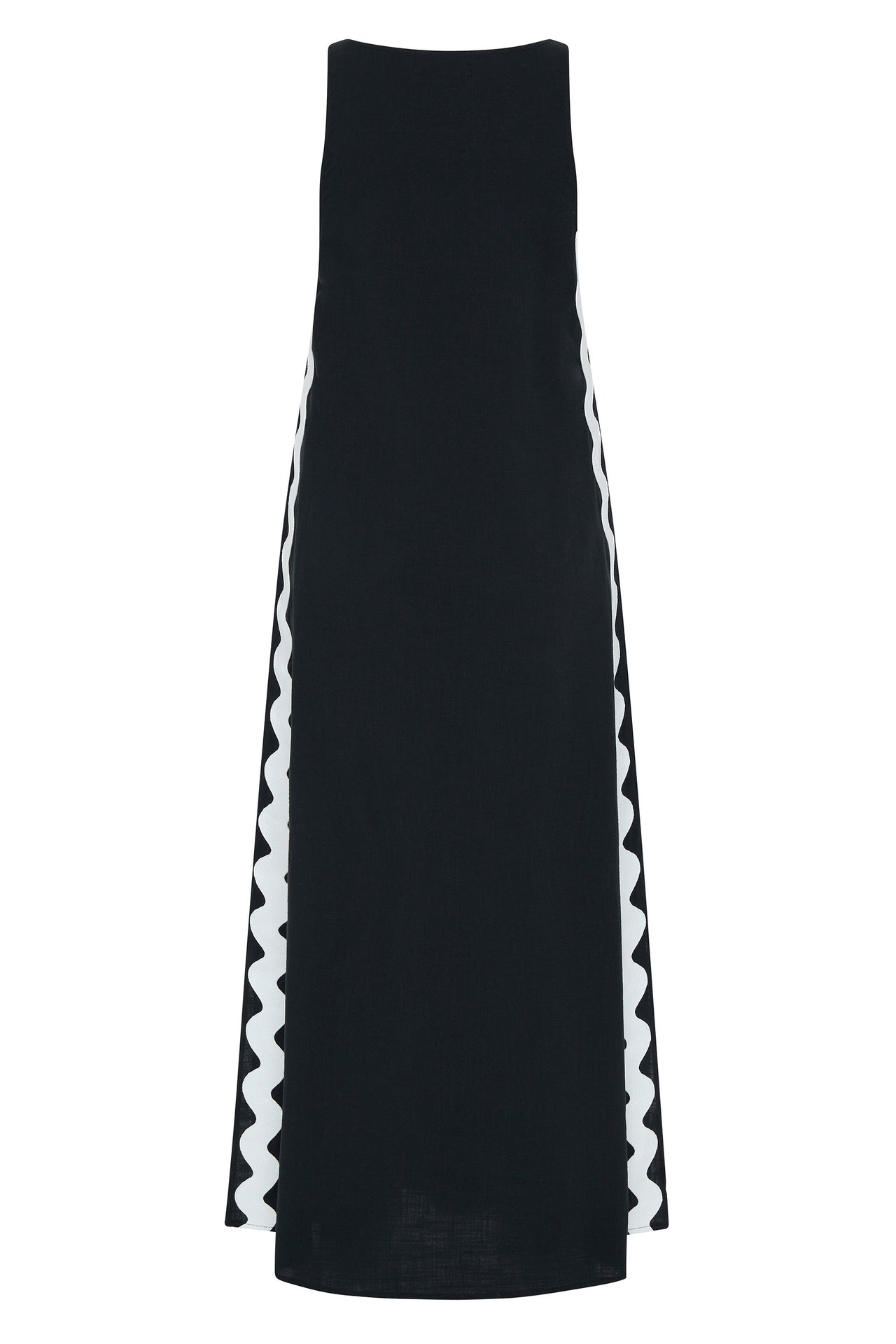 Maggie Dress In Black Ric Rac – Mister Zimi
