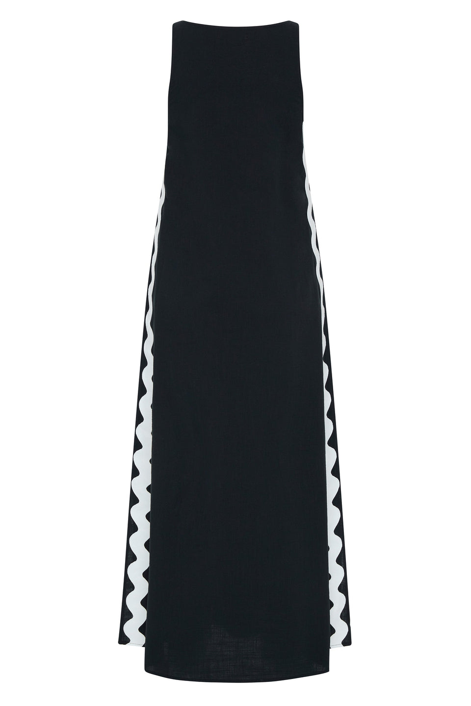 Maggie Dress In Black Ric Rac – Mister Zimi