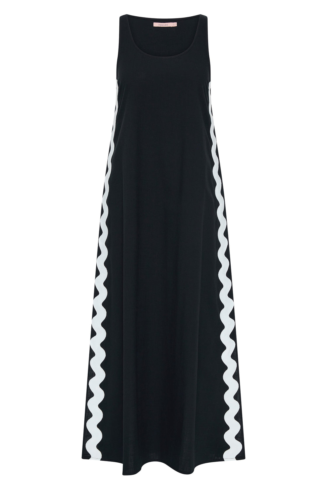 Maggie Dress In Black Ric Rac – Mister Zimi