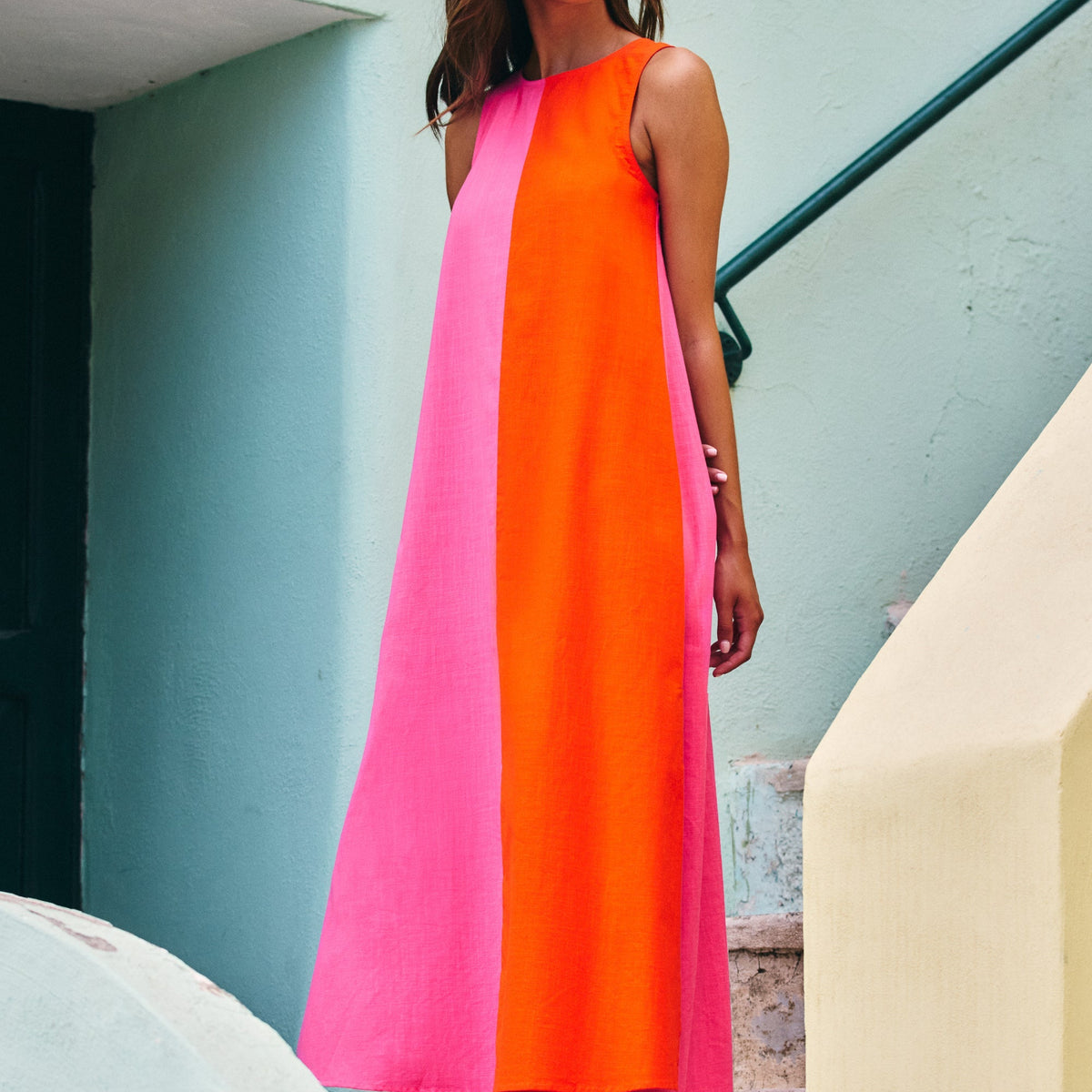 Margot Dress In Strawberry Spritz – Mister Zimi