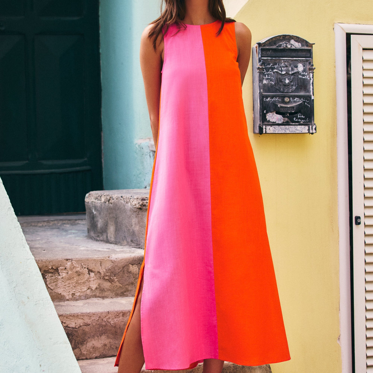 Margot Dress In Strawberry Spritz – Mister Zimi