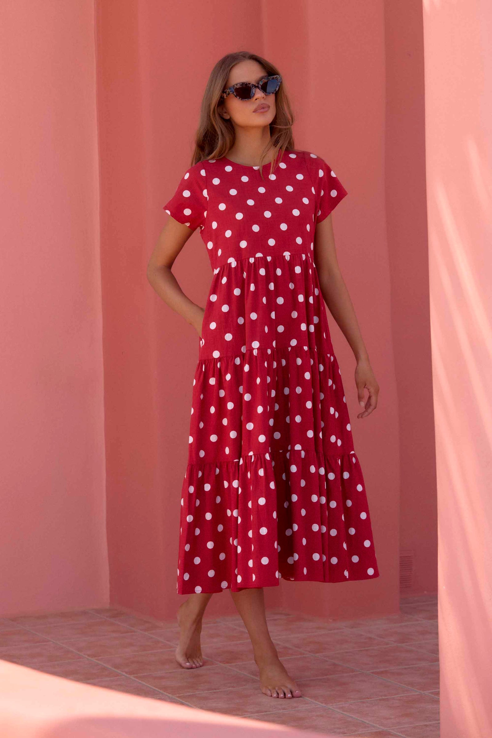 Mili Dress In Chilli – Mister Zimi