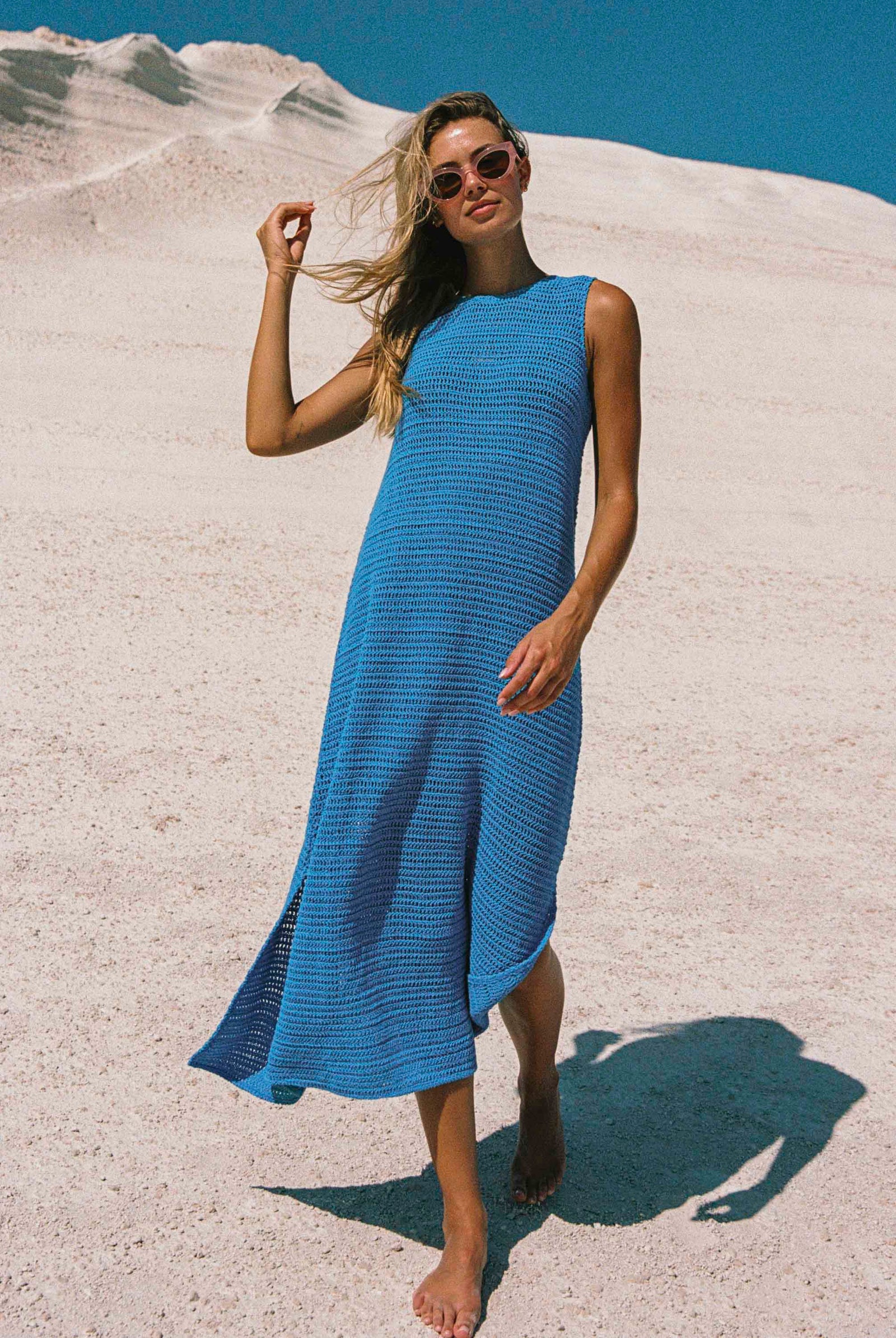 Paloma Dress In Lagoon – Mister Zimi