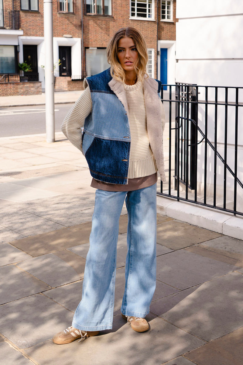 Peyton Vest In Pinstripe – Mister Zimi