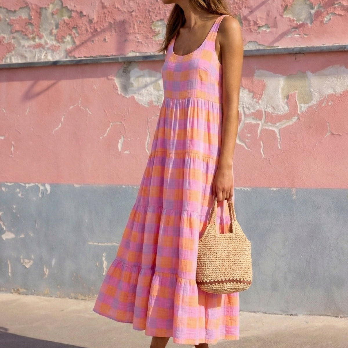 Winifred Maxi Dress In Cube – Mister Zimi
