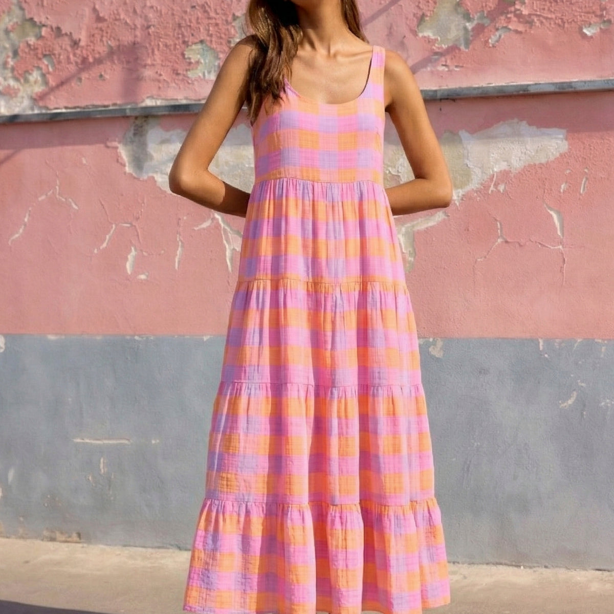 Winifred Maxi Dress In Cube – Mister Zimi